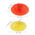 TAILTOSS 12 Pcs Paper Fans Assorted Color Wall Accent for Window ...