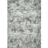 BERTHMEER 6'x9' Gray Abstract Floor Rug for Living, Dining Room ...