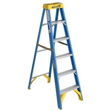 Louisville Ladder 6 ' Fiberglass Step, 10' Reach, 225-lb, Load Capacity ...