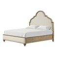 Furniture of America Jares Solid Wood Panel Bed, Queen, Rustic Oak ...