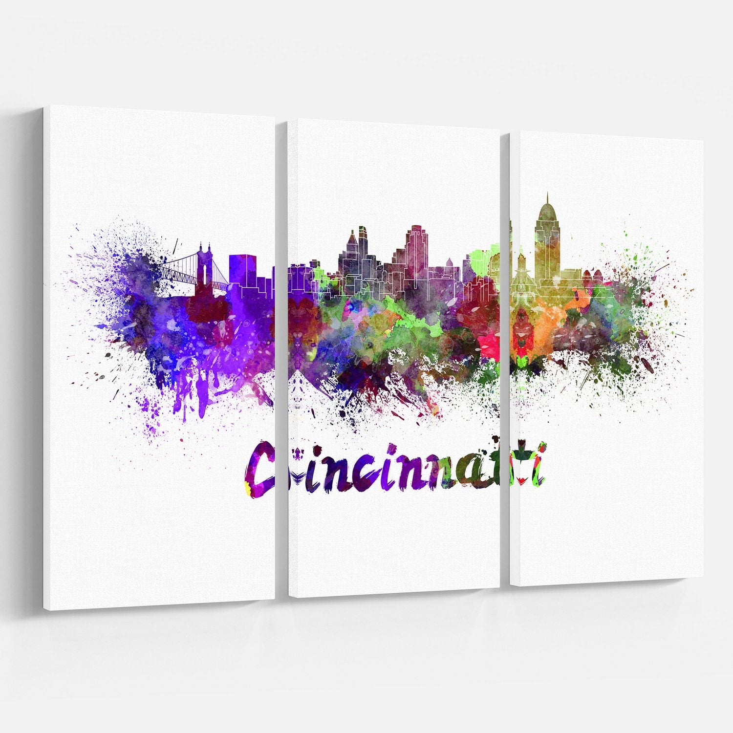 Click here for Designart Design Art Cincinnati Skyline Canvas Pri... prices