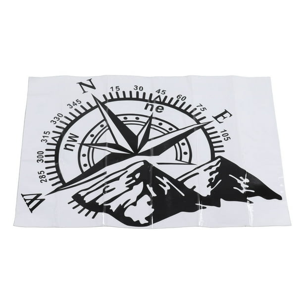 Compass Mountain Sticker,Car Compass Pattern Sticker Compass Car ...