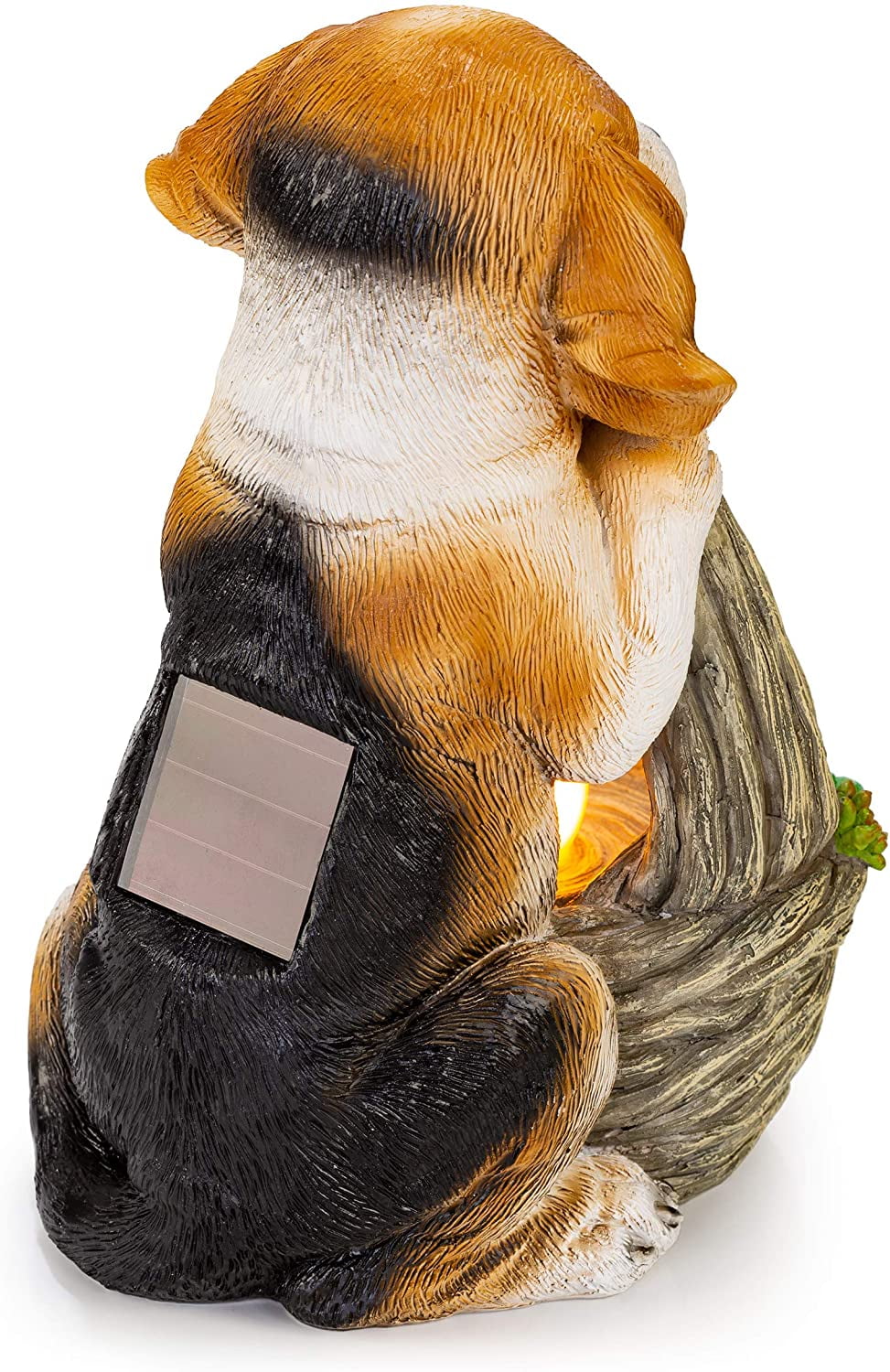 Dawhud Direct | Puppy Dog With Basket Solar Powered Led Outdoor Decor ...