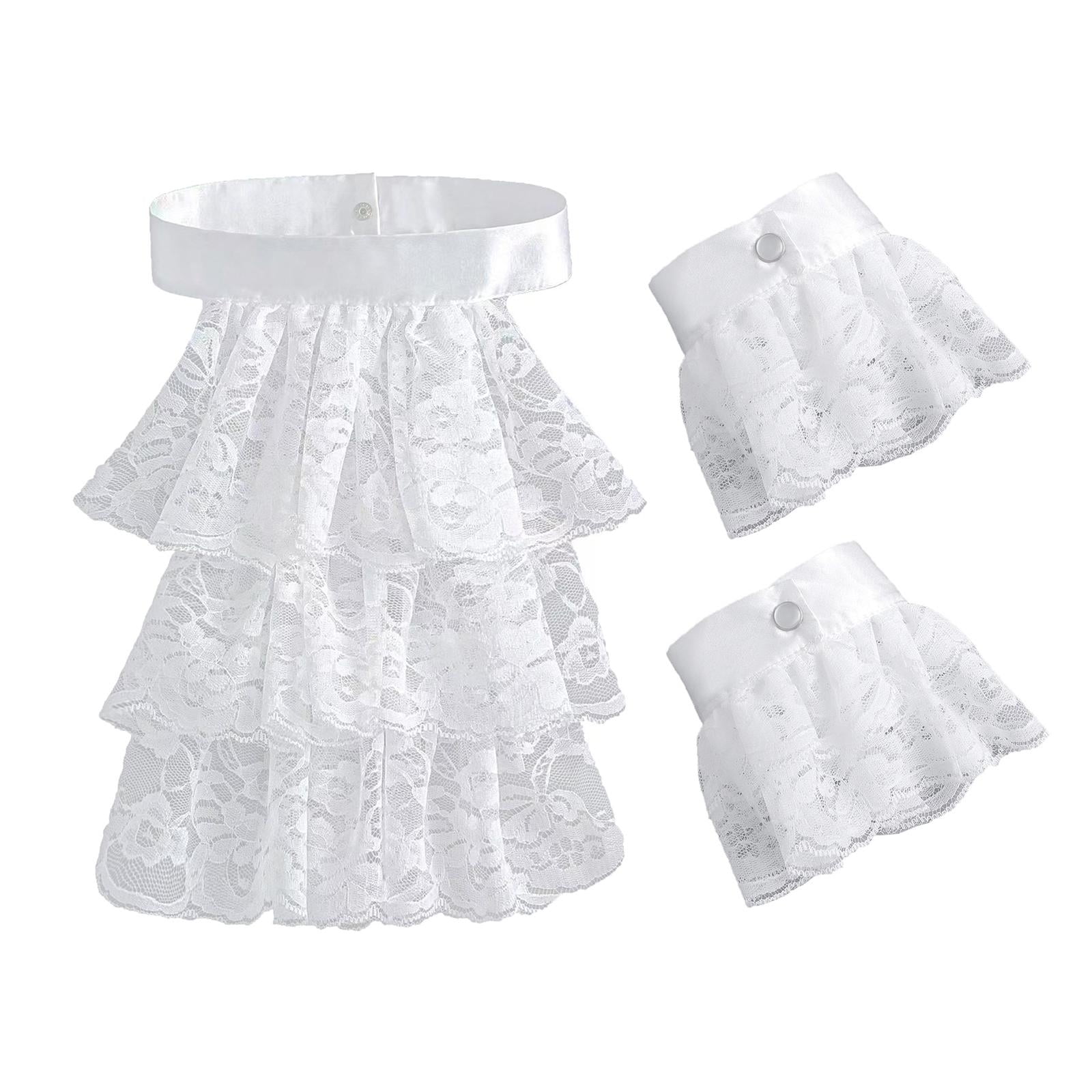 Click here for Segolike Lace Jabot And Cuffs Set Removable Palace... prices