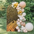 Arch Backdrop 6.6 Ft, Abstract Leopard Print Spandex Stretch Fitted ...