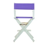 "24" Director's Chair White Frame-Purple Canvas" - Walmart.com