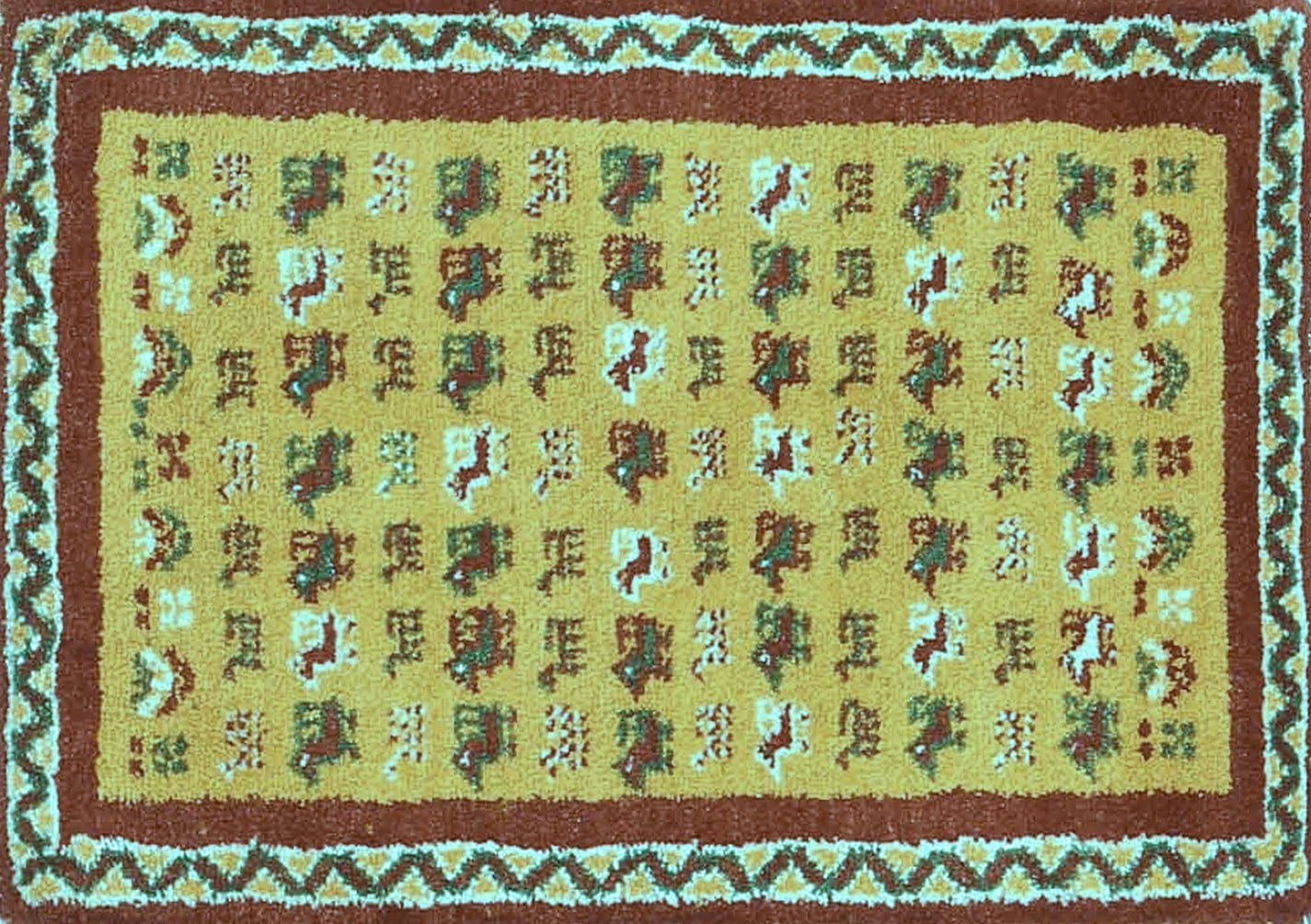 Ahgly Company Indoor Rectangle Abstract Light Blue Contemporary Area ...