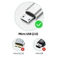 XUERUI-USB C to Micro USB Cable 10ft, MicroUSB to USB Type C Braided ...