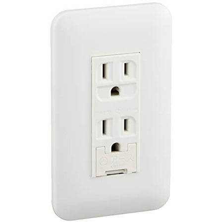 Panasonic Grounded Double Outlet with Embedded Earth Terminal White ...