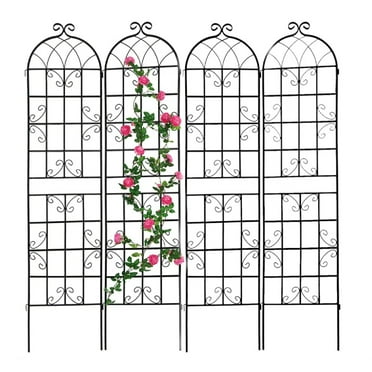 Panacea Contemporary Trellises, Black, 78"H, Pack of 5 - Walmart.com