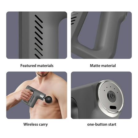 Electric Fascia Massager Adjustable Non-slip Rechargeable Muscle ...