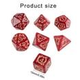 7Pcs Dragon Pattern Acrylics Polyhedral Dices Replacement Role Playing ...