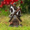 Large Fairy Garden LED Light Up Castle, Miniature Stone House Decor ...