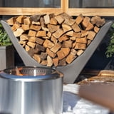Step2 Longhorn Firewood Rack Plastic Indoor Outdoor Log Holder 27"H x ...