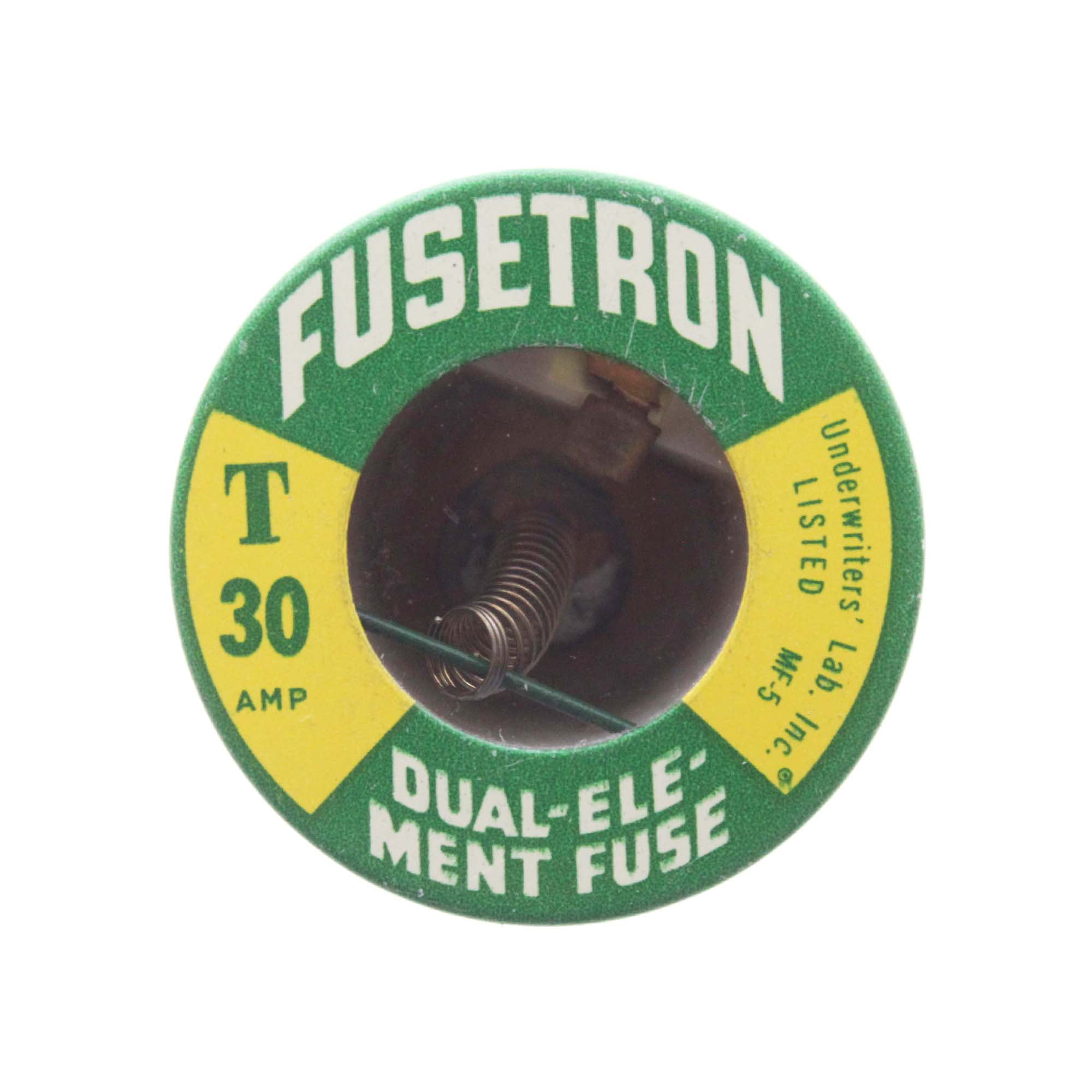 Bussman T-30 Dual-Element Time-Delay Edison Base Fuse 125-Volt, 30-Amp ...