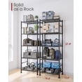 Storage Shelves - Set of 2, 5-Tier Metal Shelf Organizer, Space-Saving ...