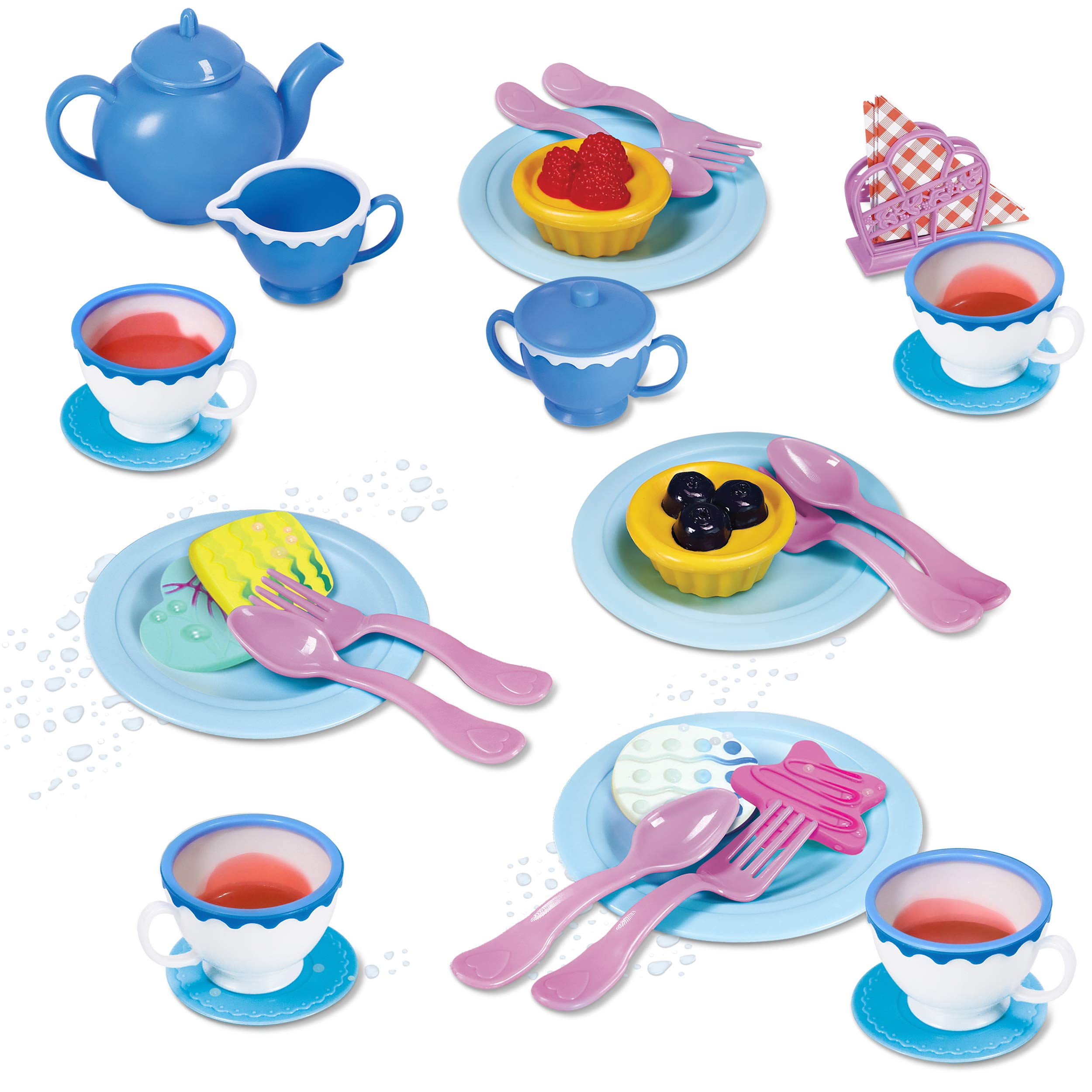 Kidzlane Color Changing Tea Set | Water Activated Color Changing Tea ...
