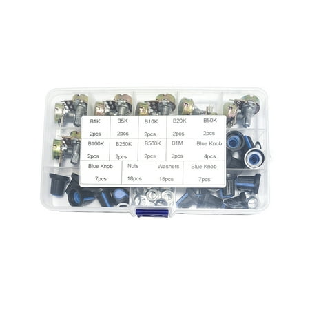 Linear Potentiometer Professional 15mm Shaft with Nuts Button Car ...