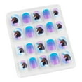 Afro Unicorn Easy to Apply Faux Nail Set, 20 Pieces - Walmart.com