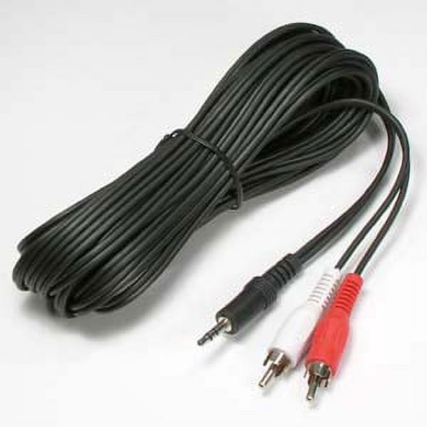 ACCL 25Ft 3.5mm Stereo Plug to 2xRCA-M Cable, 2 Pack - Walmart.com