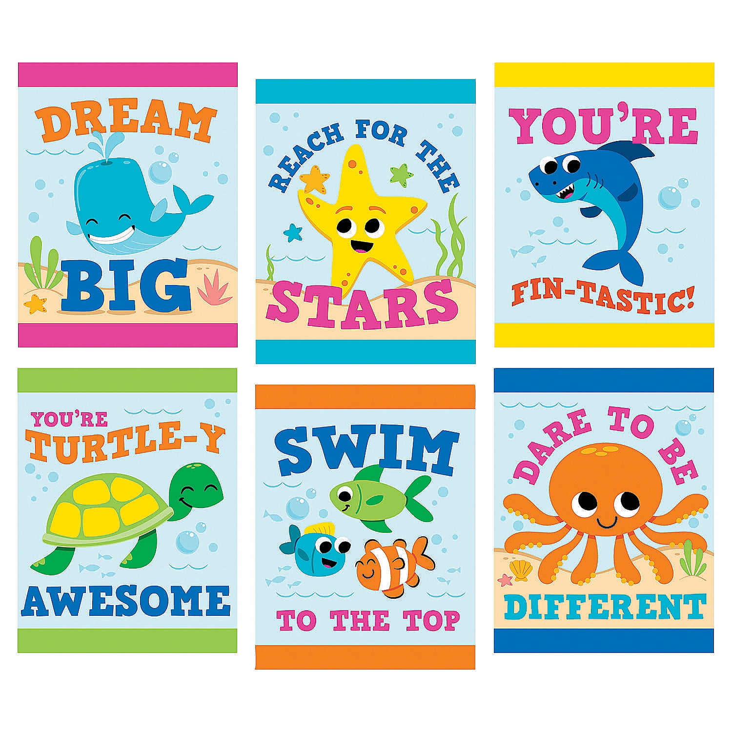 Under The Sea Posters - Educational - 6 Pieces - Walmart.com
