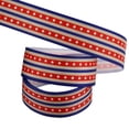 1Roll Red White Blue Fabric Ribbon, Patriotic Soft Decorative Ribbon ...