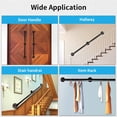 Industrial Staircase Railing, 6FT/180CM Galvanized Pipe Handrail with ...