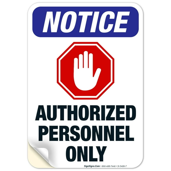 Printable Authorized Personnel Only Signs