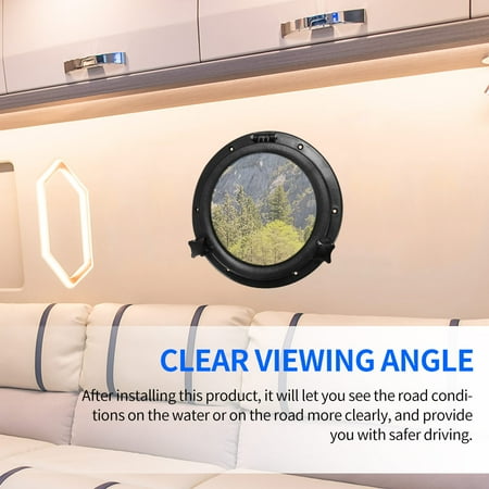 265mm/10.41inch Opening Portlight Multi-Purpose Round Hatches Port Easy ...