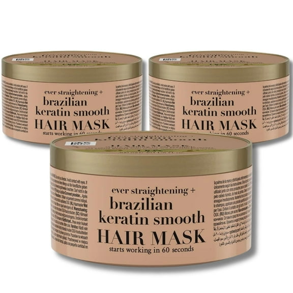 OGX Brazilian Keratin Smooth Hair Mask 300 ml - Walmart.com