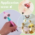 12Pcs 6 Colors Car Silicone Bead Car Silicone Focal Beads Red Pink Blue ...