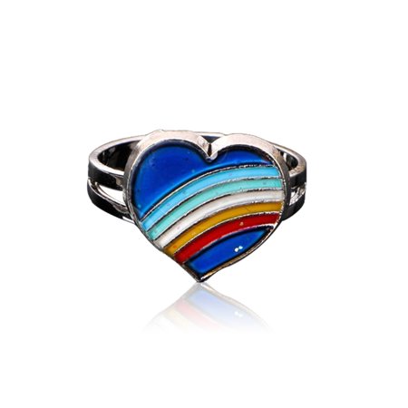 Sailomarn Mood Rings Color Change Adjustable Temperature Emotion ...