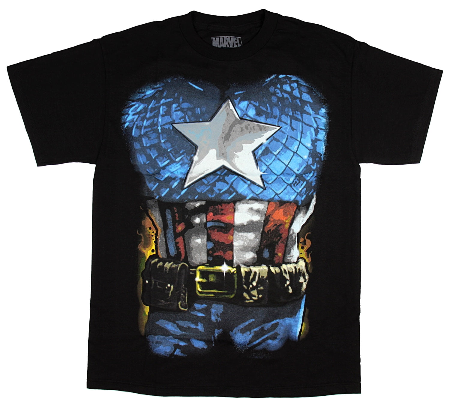 Marvel Men's Captain America The American Way Costume T-Shirt (X-Large ...