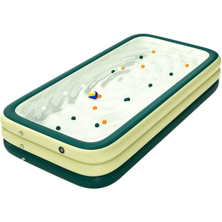 Inflatable Pool Family Size Rectangular Pool - Above Ground Swimming ...