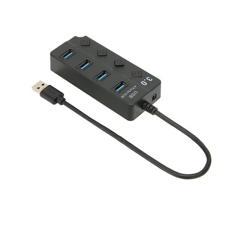 USB 4 Port 3.0 Splitter, Plug and Play USB 3.0 HUB LED Indicator For ...