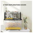 Hamster Cage 2 Tier with Tube System, Deep Tray, Water Bottle & Ramp ...