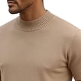 Daiosportswear Mens Mock Turtleneck Sweater Short Sleeve Slim Fit ...