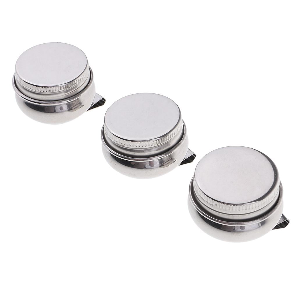 3 Pack Stainless Steel Single Dipper Palette Clip Container Oil Cup ...