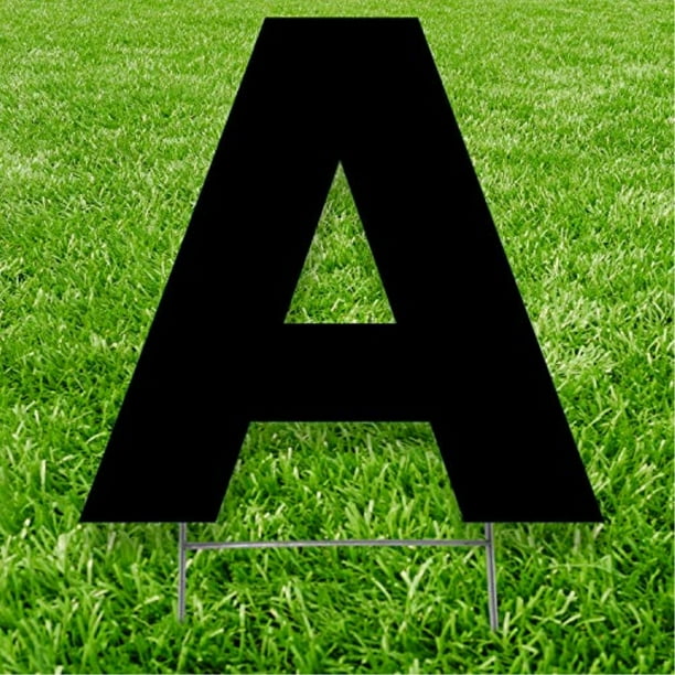 Black Letter A 20 inches tall - Walmart.com