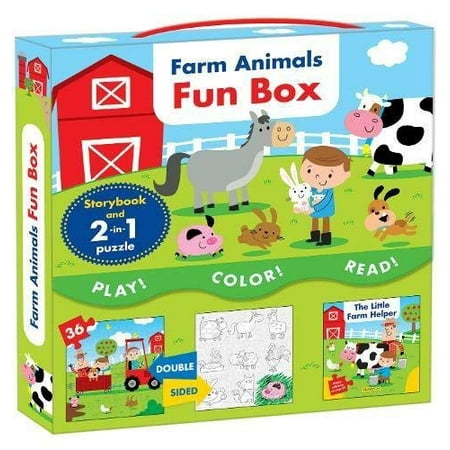Farm Animals Fun Box: Includes a Storybook and a 2-in-1 puzzle ...