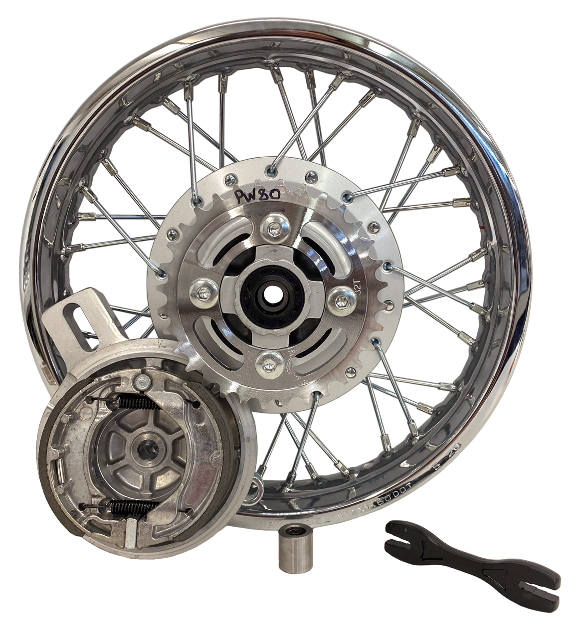 Complete Rear Rim Wheel Brake Sprocket for Yamaha PW 80 PW80 - Walmart.com