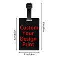 Custom Angola Flag Luggage Tag Privacy Protection Angolan Pride Baggage ...