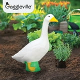 Gaggleville Porch Goose Baby Statue – Charming 17" Outdoor Decorative ...