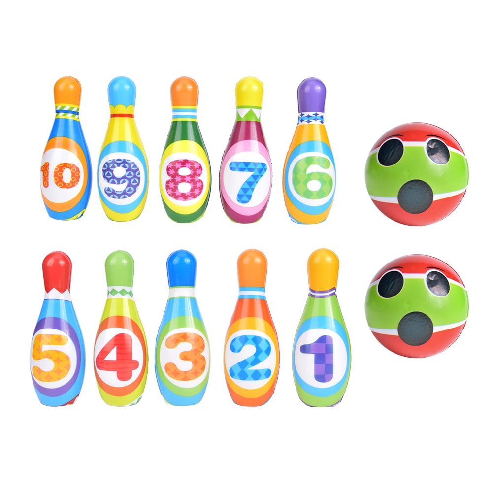 Educational Kids Bowling Set, Interactive Kids Indoor Outdoor Games ...