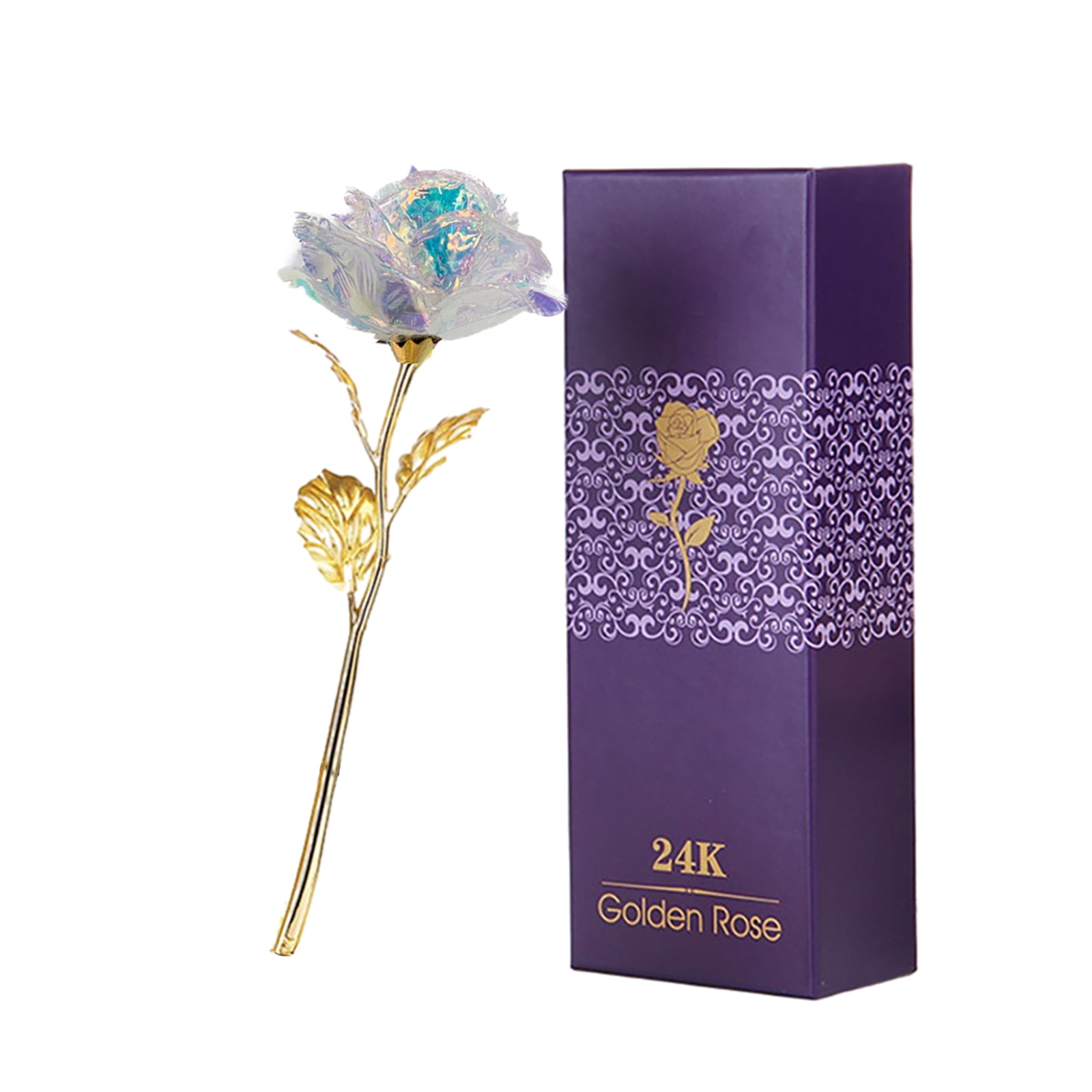 CreativeArrowy Plastic Flowers Rose Gift Box Presents Roses Decorations ...