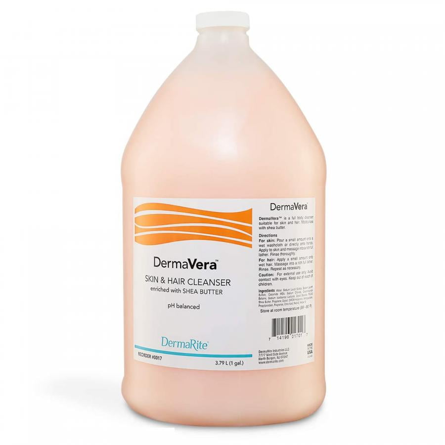 DermaVera Skin & Hair Cleanser, Scented, 1 gallon Jug, 1 Count ...