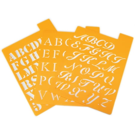Alphabet Stencils 1"-Assorted Fonts - Walmart.ca