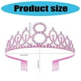 Eye-catching Rhinestones Birthday Crowns With Number Sash Girls ...