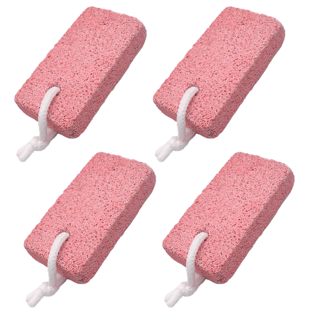 4 Pack Pumice Stone Sponge Block Foot Pumice Pad Premium Foot File and Scrubber Callus Remover ...