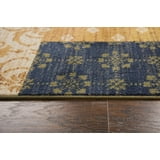 Rizzy Home XE7046 Gold 8' x 10' Power-Loomed Area Rug - Walmart.com